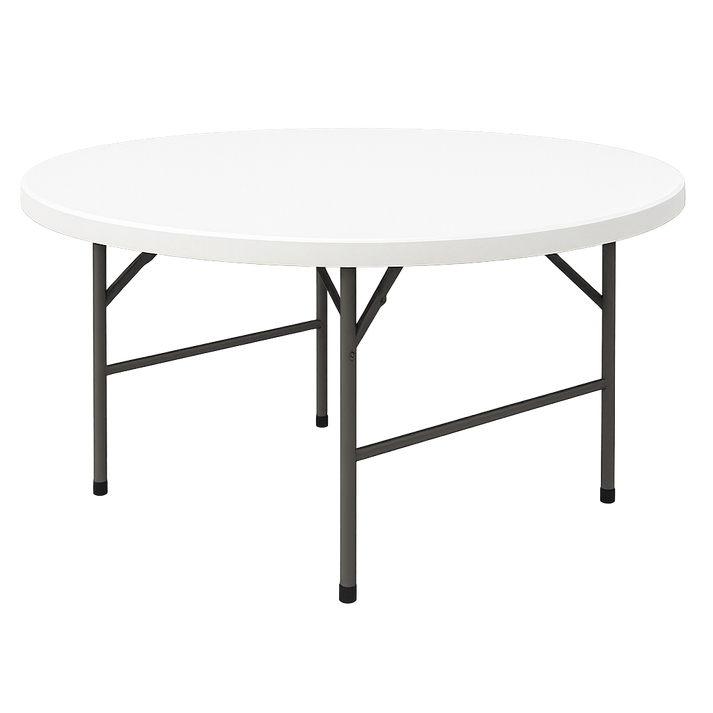 60" Heavy Duty Plastic Round Table – OMG JUMP